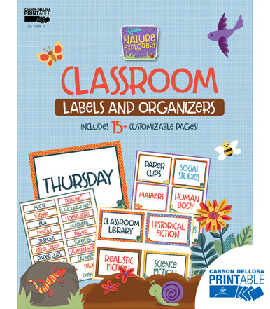 Nature Explorers Printable Labels & Organizers