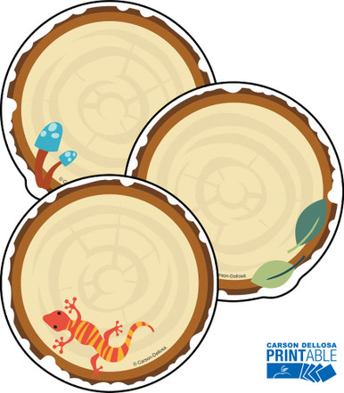 Wood Slices Printable Cutouts