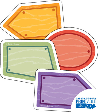 Wood Signs Printable Cutouts