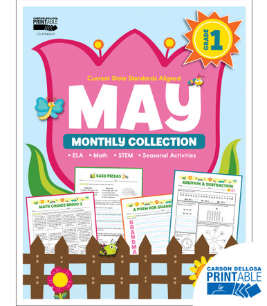 May Monthly Printable Collection Grade 1