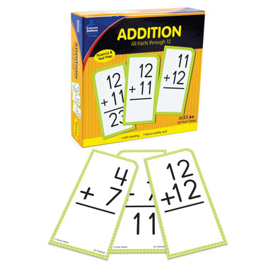 Grade 1-3 Addition All Facts through 12 Flash Cards Addition