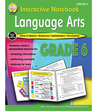 Grade 6 Interactive Notebook: Language Arts Resource Book eBook (PDF)