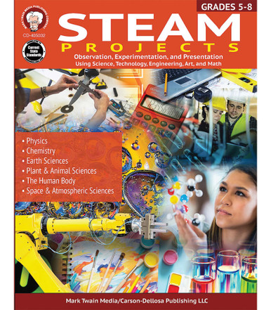 Grade 5-8 STEAM Projects Workbook eBook (PDF)