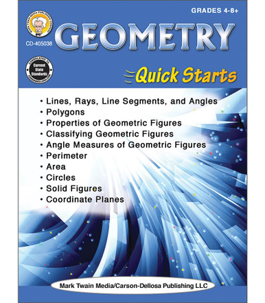 Grade 4-12 Geometry Quick Starts Workbook eBook (PDF)