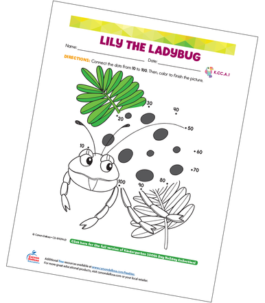 Lily The Ladybug (Connect the Dots) Free Activity | Carson Dellosa