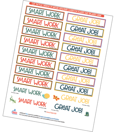 Nature Explorers Motivational Word Stickers Free Incentive | Carson Dellosa