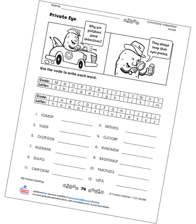Private Eye Free Printable | Carson Dellosa