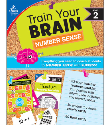 Grade K-2 Train Your Brain: Number Sense Level 2 Math Classroom Kit