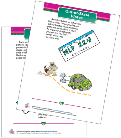 Out-of-State Plates Free Printable | Carson Dellosa