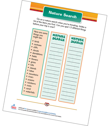 Nature Search Free Printable | Carson Dellosa