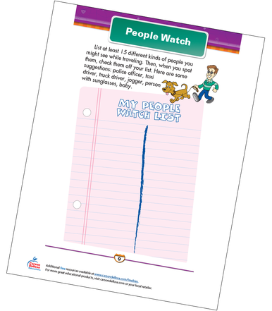 People Watch Free Printable | Carson Dellosa