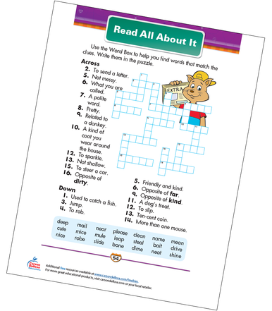 Read All About It Free Printable | Carson Dellosa