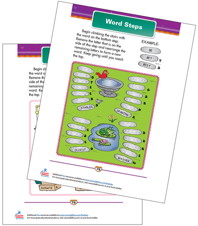 Word Steps Free Printable | Carson Dellosa