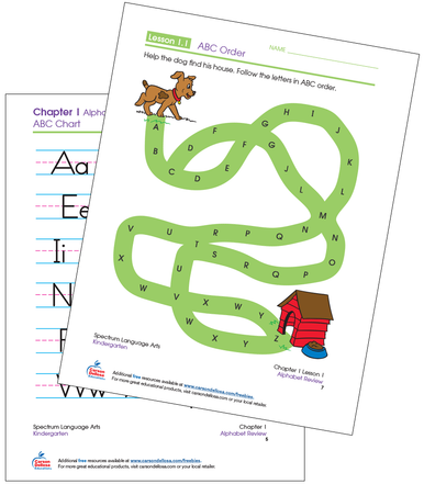 ABC Maze Kindergarten Free Activity | Carson Dellosa