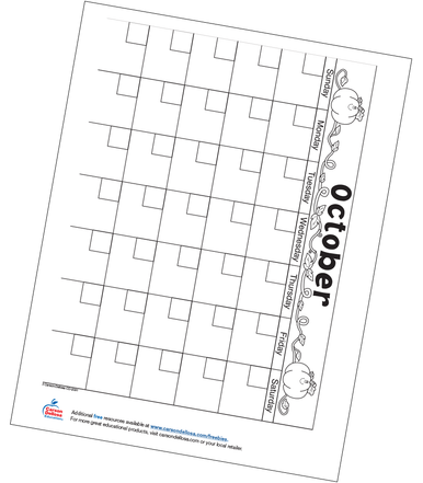 October Calendar Free Calendar | Carson Dellosa