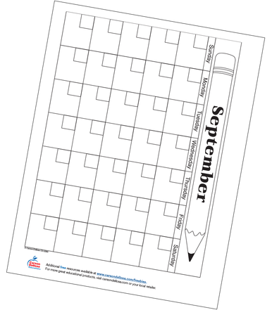 September Calendar Free Calendar | Carson Dellosa