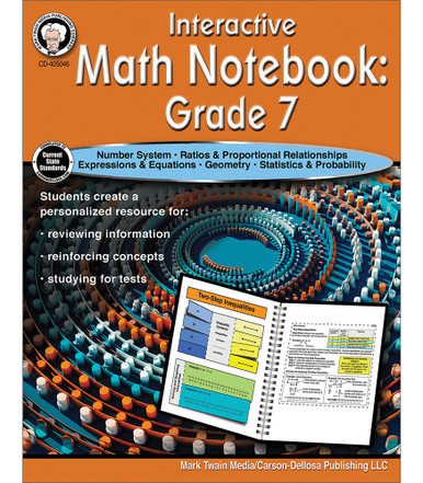 Grade 7 Interactive Math Notebook Resource Book eBook (PDF)