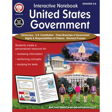 Grade 5-8 Interactive Notebook: United States Government Resource Book ...