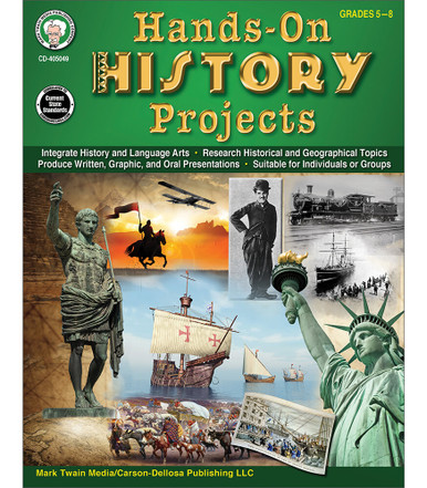 Grade 5-8 Hands-On History Projects Resource Book Paperback