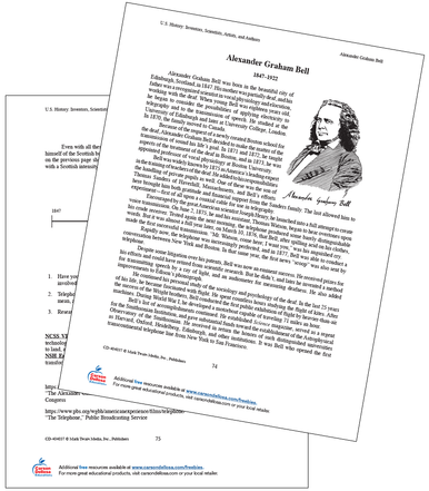 Alexander Graham Bell Free Printable | Carson Dellosa