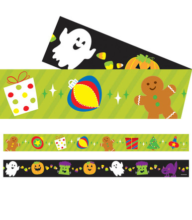 Halloween/Holiday Straight Bulletin Board Borders 36'