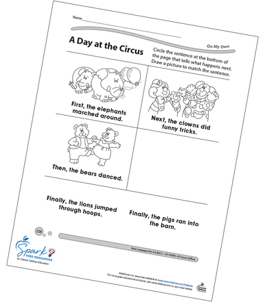 A Day at the Circus Free Printable | Carson Dellosa