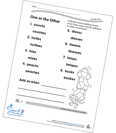 One or the Other Free Printable | Carson Dellosa