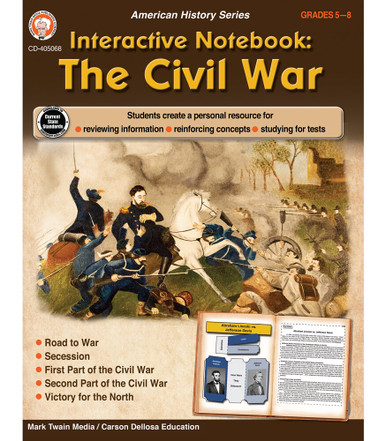 Grade 5-8 Interactive Notebook: The Civil War Resource Book Paperback