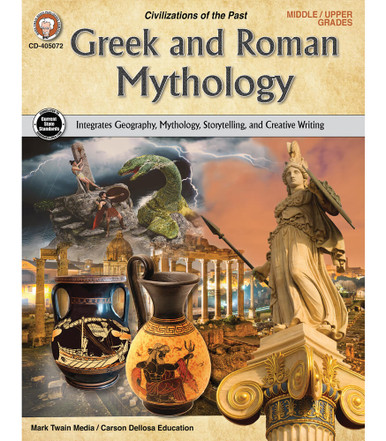 Grade 6-12 Greek and Roman Mythology Workbook Paperback