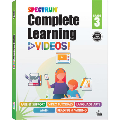 Grade 3 Spectrum Complete Learning + Videos Workbook eBook (PDF)