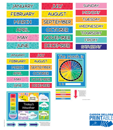 Happy Place Calendar Companion Printable Bulletin Board Set
