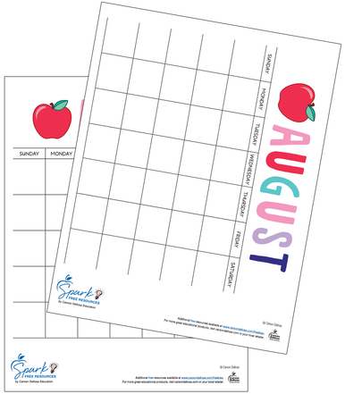 August Editable Calendar - PDF & Google Classroom - Landscape ...