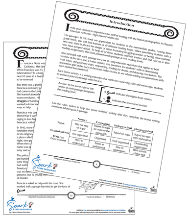 High Interest Reading Comprehension: Francisca Flores Free Printable ...