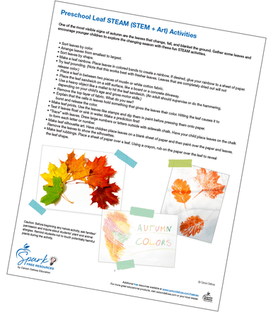 Preschool Leaf STEAM Free Activities | Carson Dellosa