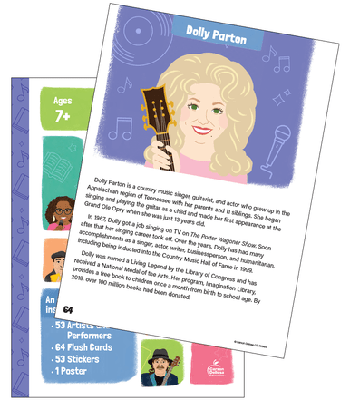 Dolly Parton, Amazing People: Artists and Performers Free Printable