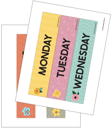 Grow Together Free Drawer Cart Labels | Carson Dellosa