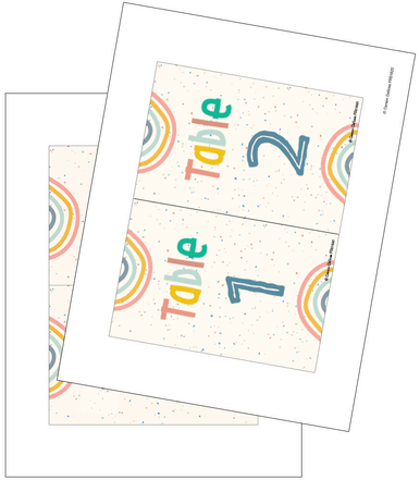 We Belong Free Table Numbers | Carson Dellosa