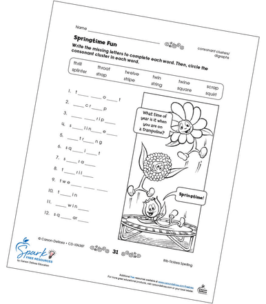 Springtime Fun Free Printable | Carson Dellosa