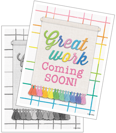 Creatively Inspired Great Work Coming Soon Free Classroom Décor ...