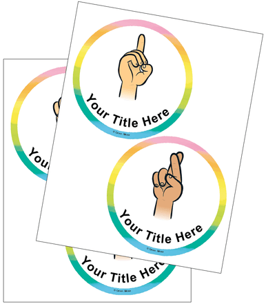 Creatively Inspired Editable Multicultural Hand Signals Free Posters ...