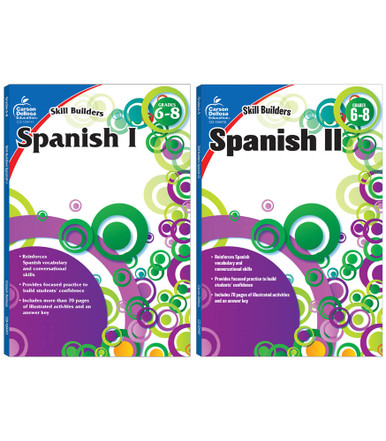 Skill Builders Spanish Grades 6-8 Workbook Bundle