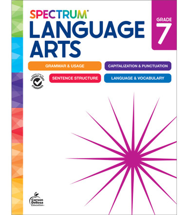 Grade 7 Spectrum Language Arts Workbook Paperback