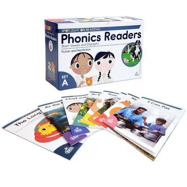 Grade K-2 Phonics Readers Set A, Short Vowels and Digraphs Readers Set