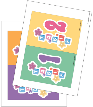 Crafty and Cool Free Table Numbers | Carson Dellosa