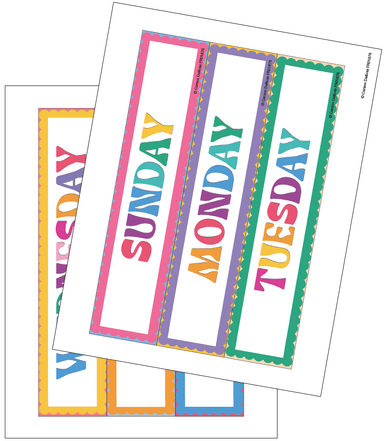 Retro Remix Free Drawer Cart Labels | Carson Dellosa