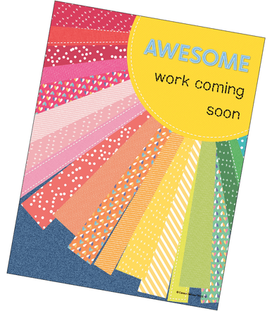 Crafty and Cool Great Work Coming Soon Free Classroom Décor | Carson ...