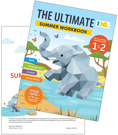 The IXL Ultimate Summer Workbook Grade 1-2 Free Sample | Carson Dellosa