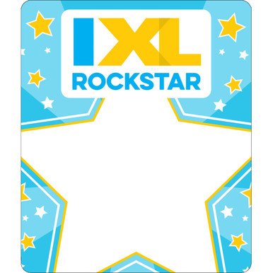 Grade PK-8 IXL Rockstar Badges Sticker Collection