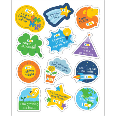 IXL Mighty Mindset Shape Stickers