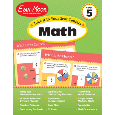 Grade 5 Take It to Your Seat: Math Centers, Teacher Resource Book Paperback